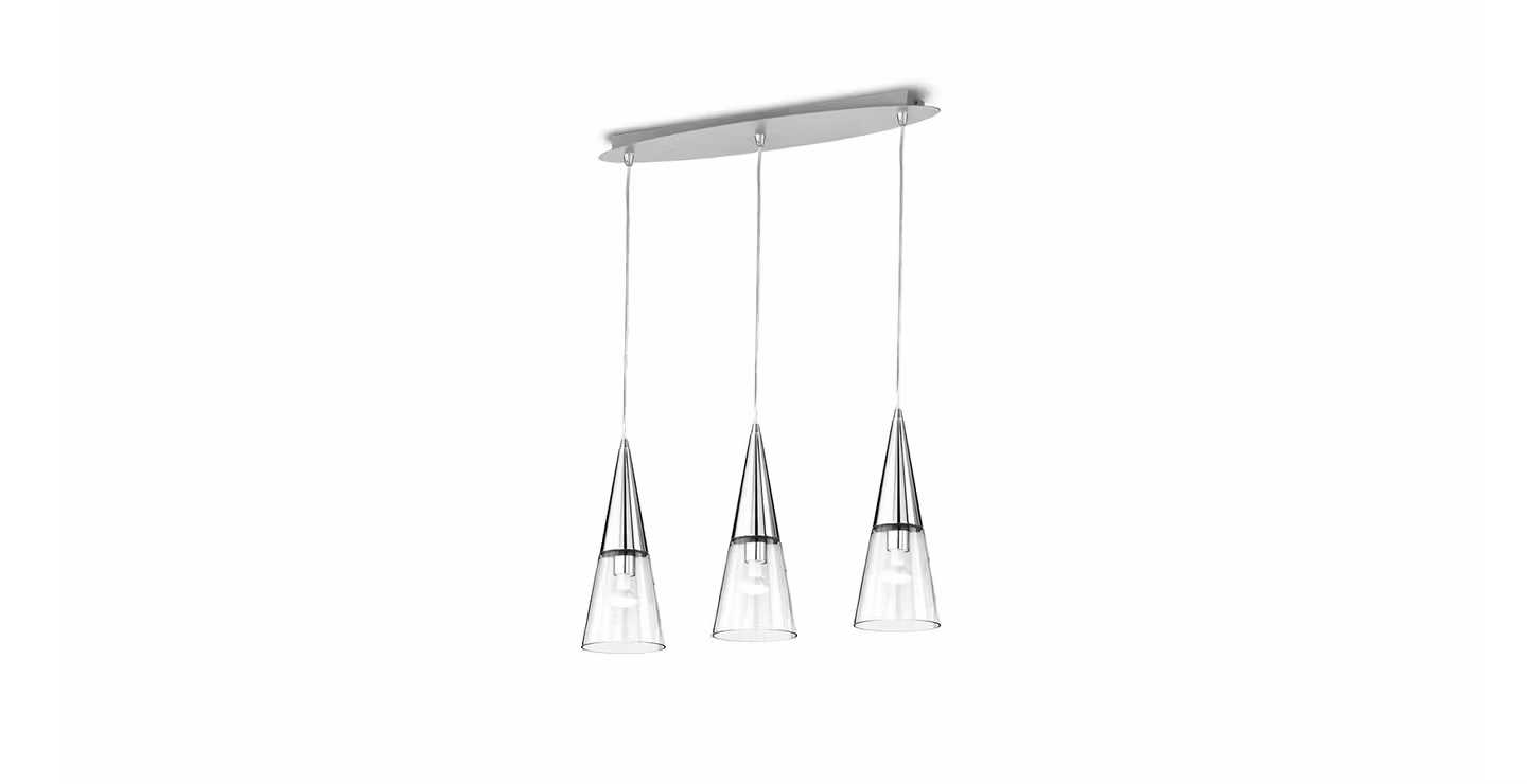 Lustra Cono SP3 Cromo | Rovere