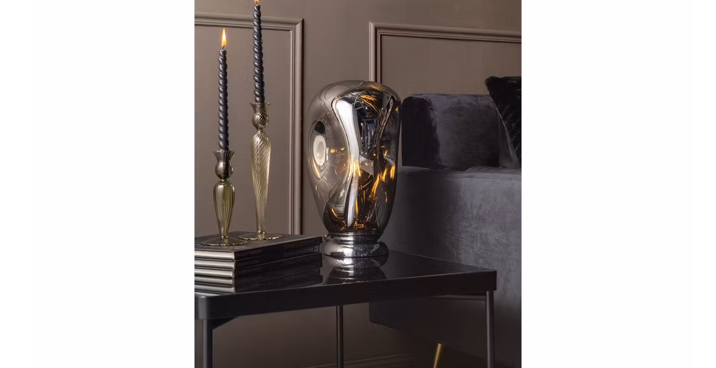 Veioza Blown Chrome | Rovere